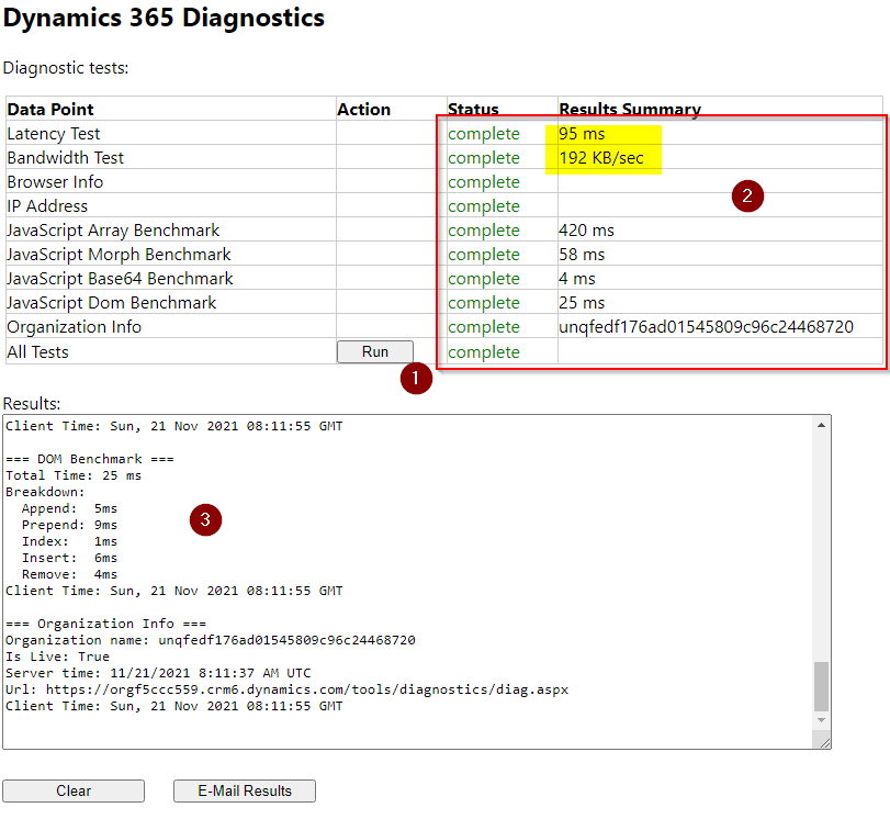 Check the Latency or Bandwidth of your Dynamics 365 CRM or Model Driven ...